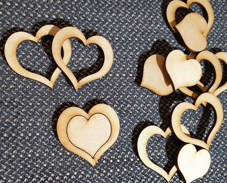 12 NATURAL WOOD Laser Cut Hearts Wooden Hearts Birch Wood - Etsy 12 NATURAL WOOD Laser Cut Hearts Wooden Hearts Birch Wood - Etsy