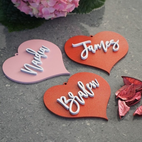 Heart Place Card - Etsy