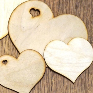 14" Large Wooden Heart Large Laser Cut Heart Wooden Big Heart Custom ...