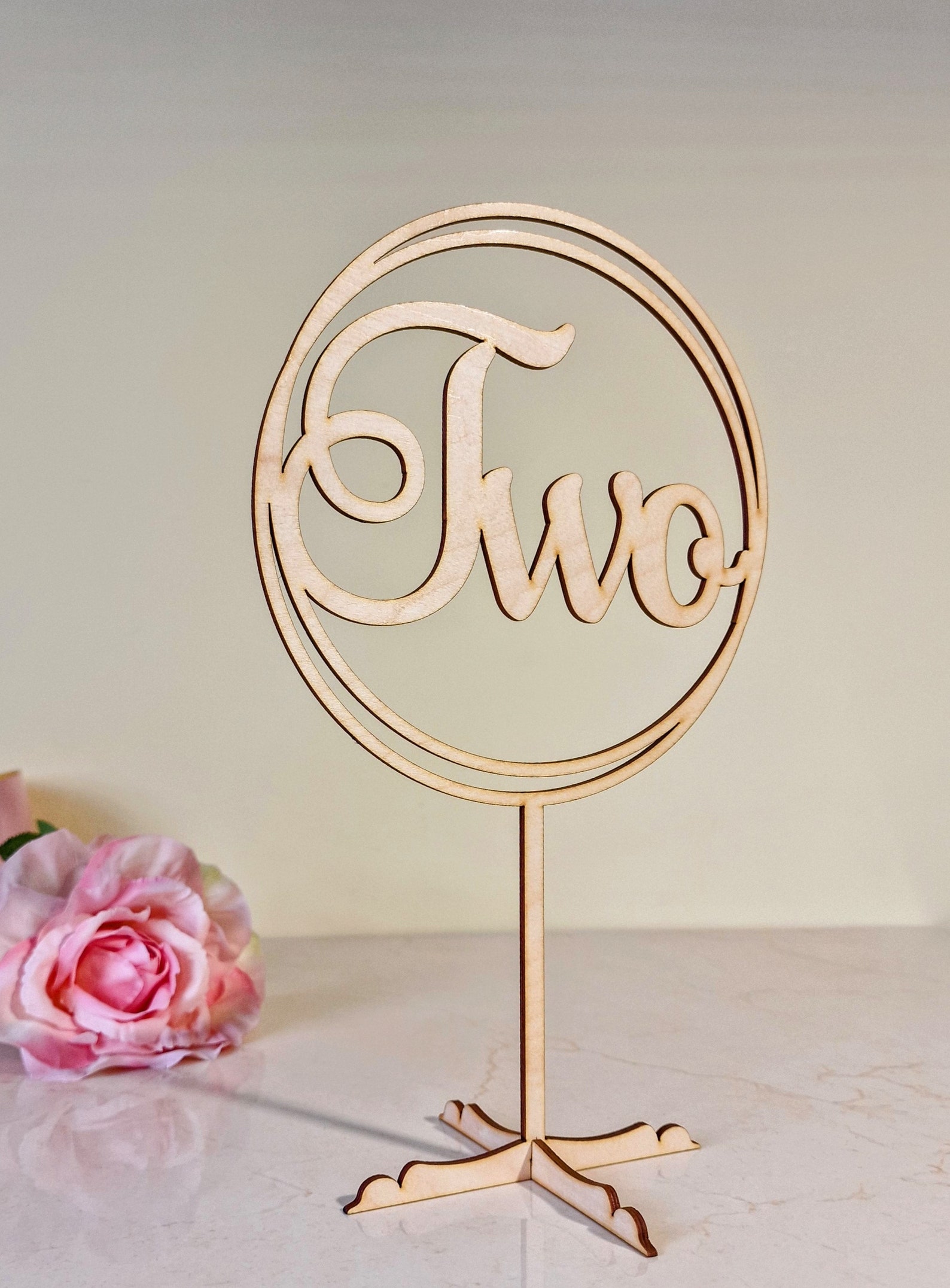 FREE STANDING NUMBERS Wood Table Numbers Wedding Round Table - Etsy