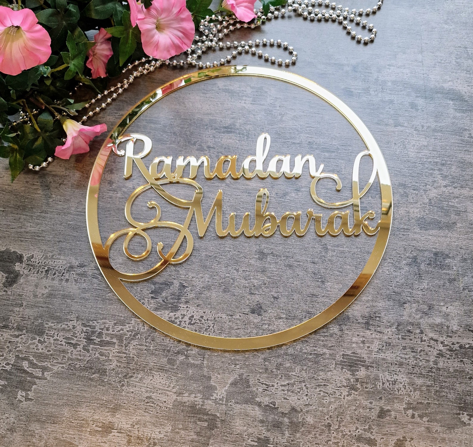 40 Cm High Ramadan Decor Wood Laser Cut Ramadan Circle Decor - Etsy