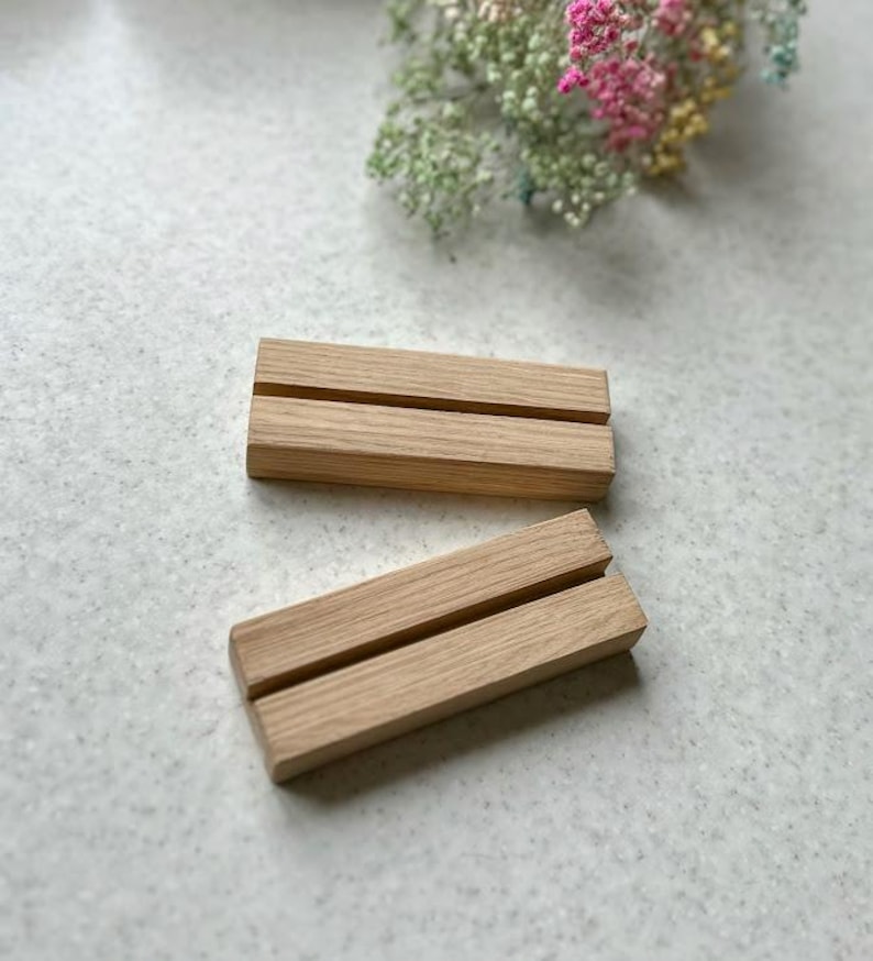 Wooden Bases Wedding Table Number Stands 3mm Acrylic Sign Stand Base to ...