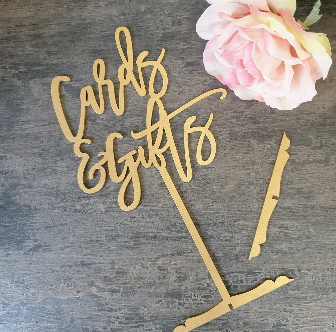 10 Table Names Free Standing, Cards and Gifts Sign Acrylic, Free ...