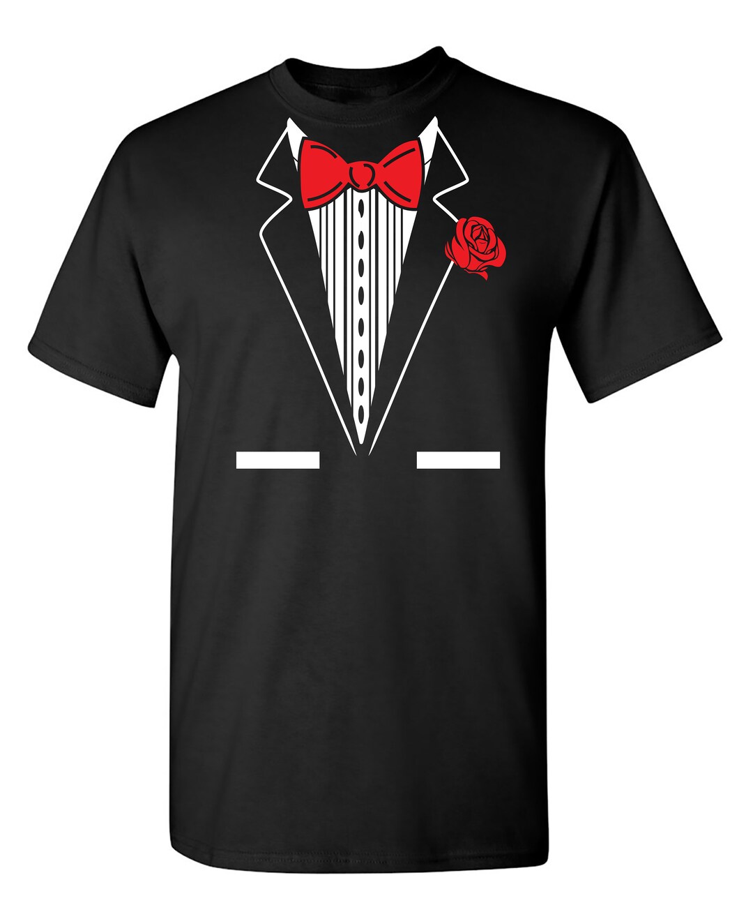 Tuxedo Red Sarcastic Humor Graphic Novelty Funny T Shirt Youth and Tall ...