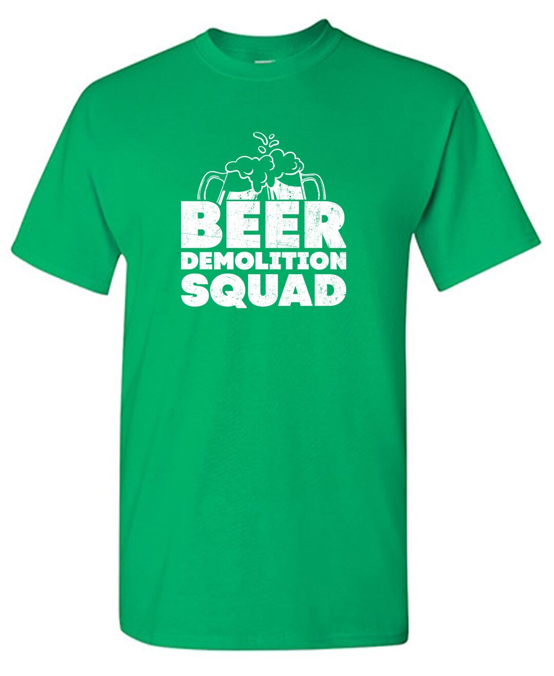 Beer Demolition Squad Sarcastic Humor Graphic Tee Gift for Men Novelty ...