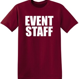 Event Staff T-shirt: Concert, Party, Work Uniform - Etsy