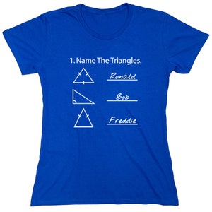 Name the Triangles Math Lover Algebra Calculus Shirt Science Tees ...