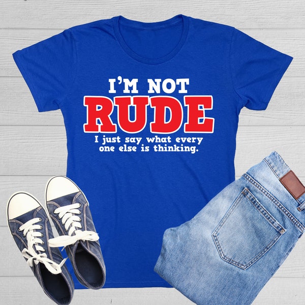 Rude T Shirt - Etsy