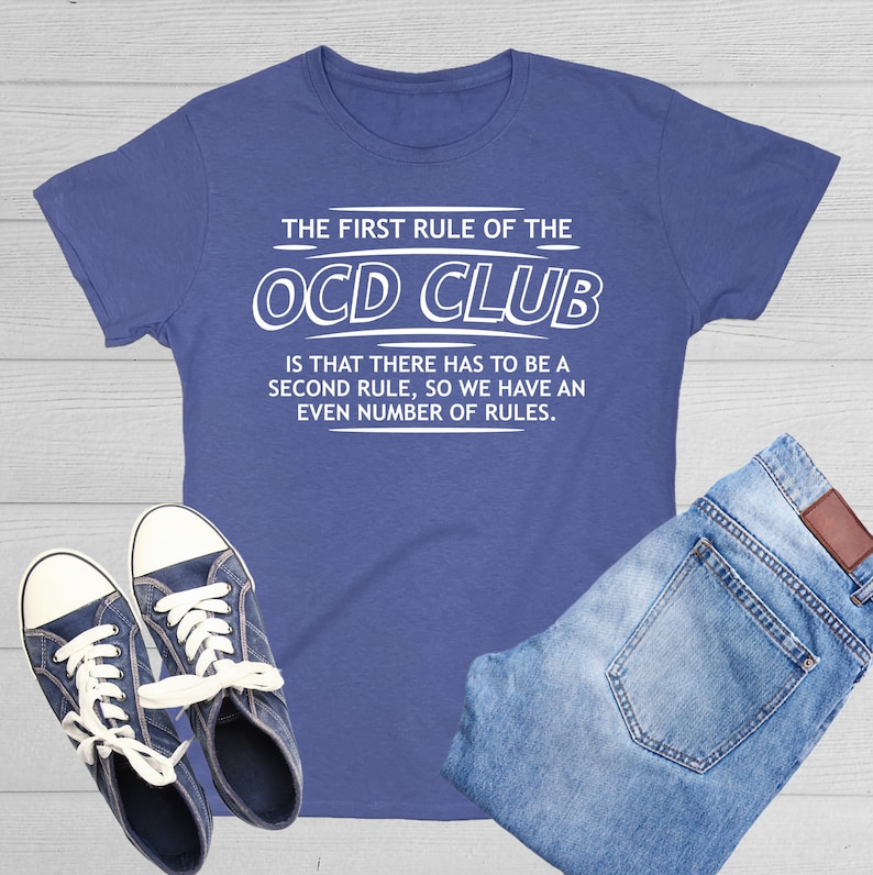 OCD Club T-shirt: Funny Mental Health Awareness Tee - Etsy
