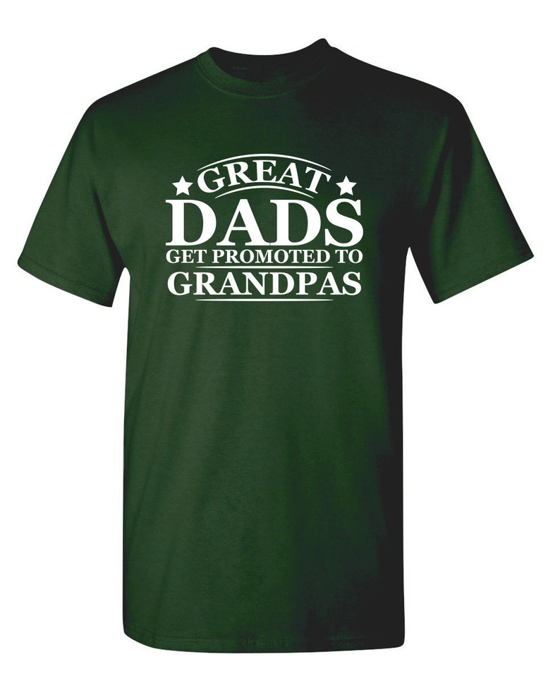 Great Dads Get Promoted To Grandpas Sarcastic Humor Graphic Etsy