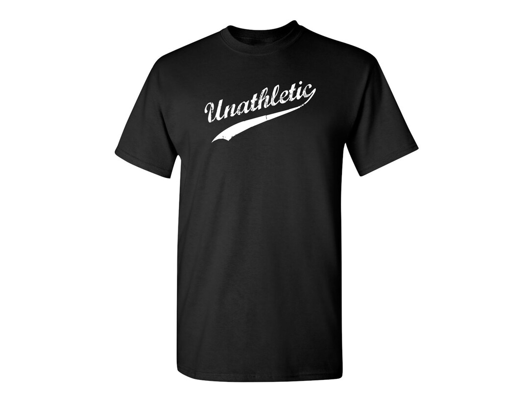 Unathletic Funny T-shirt PS_0566 Novelty Gift T-shirt Nerd Geek Kids ...