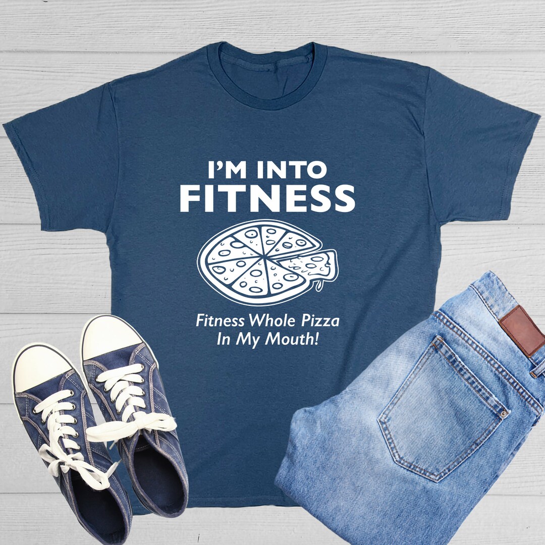 Pizza Fitness Graphic Tee: Funny Foodie Gift - Etsy