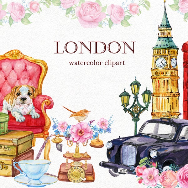 London Clipart - Etsy