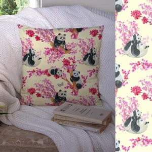 Panda Digital Paper, Panda, Seamless Patterns Watercolor Digital, Cute ...