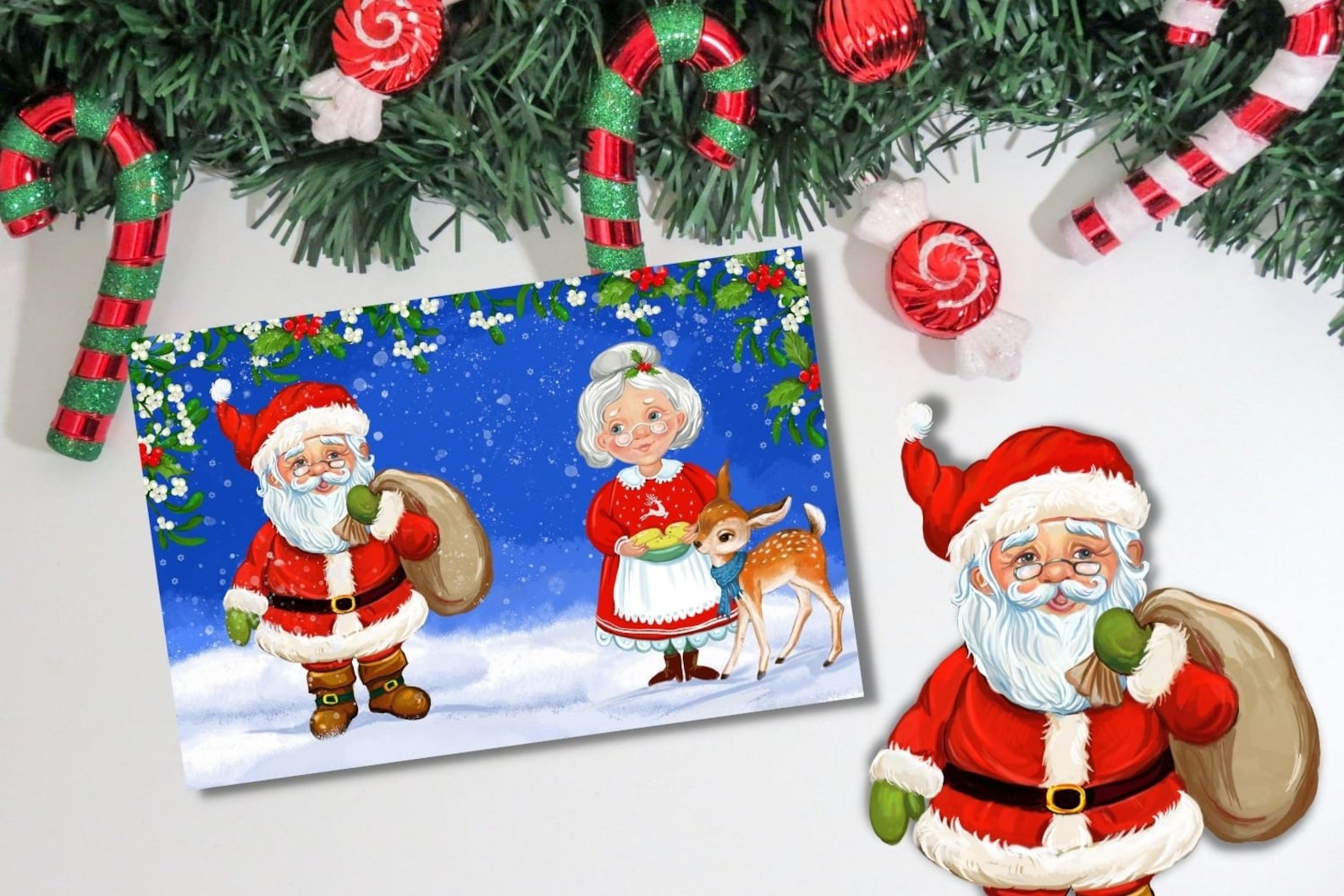 Santa Claus PNG Mrs. Santa Christmas Clipart - Etsy