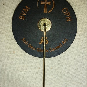 The Blessed Virgin Mary Monogram Stick-pin (1.5"dia) - Etsy