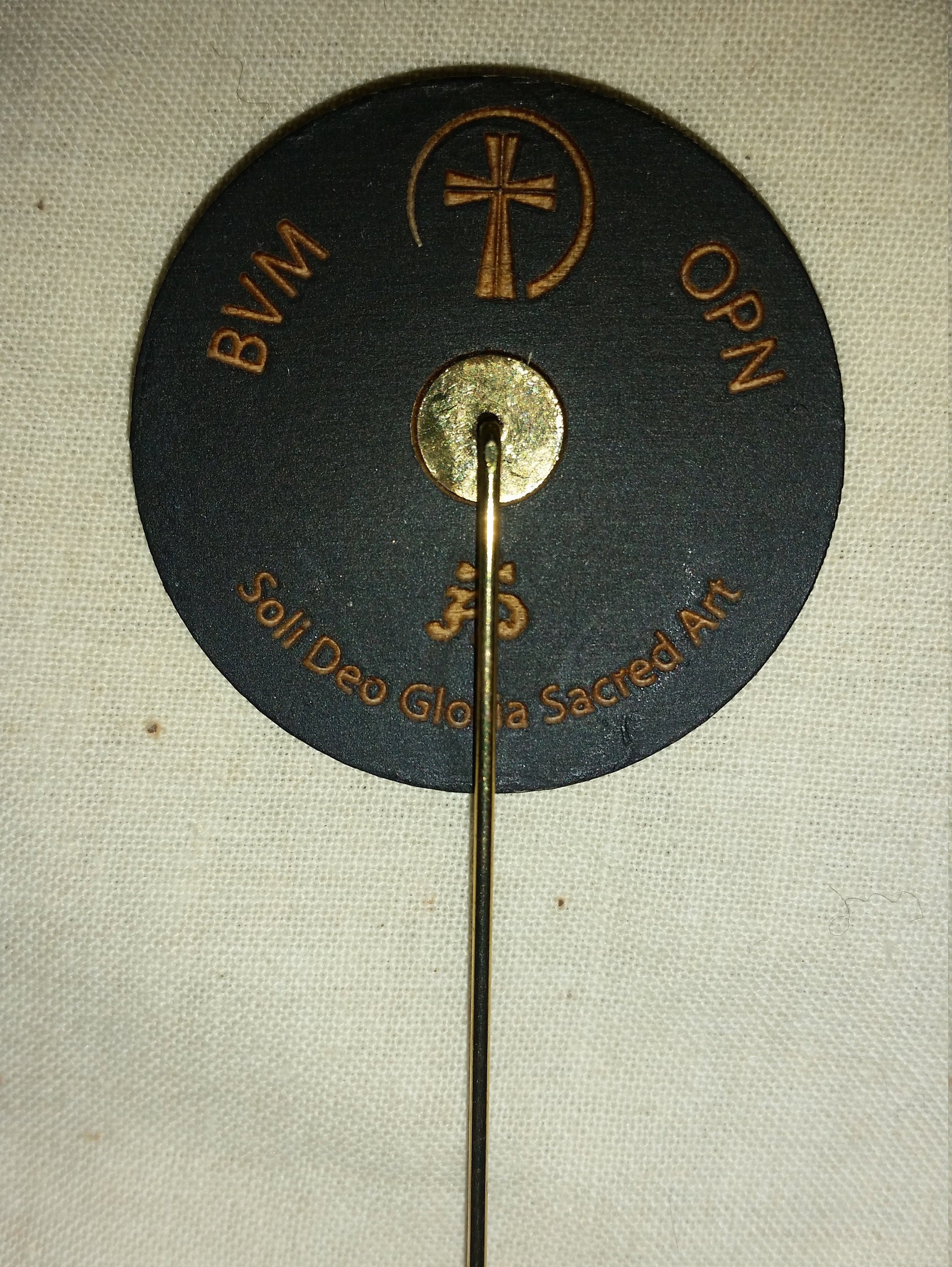 The Blessed Virgin Mary Monogram Stick-pin (1.5"dia) - Etsy