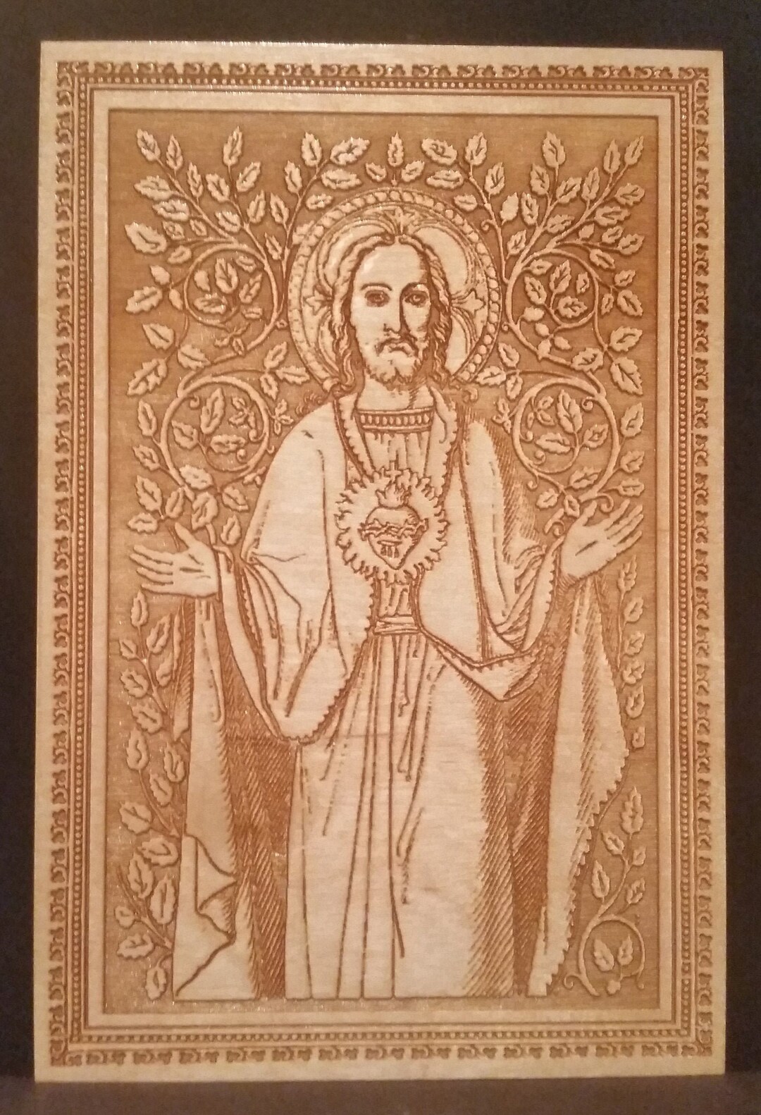 Jesus Images - Large Wood Prayer Cards (7.5"h X 5.0"w) - Etsy