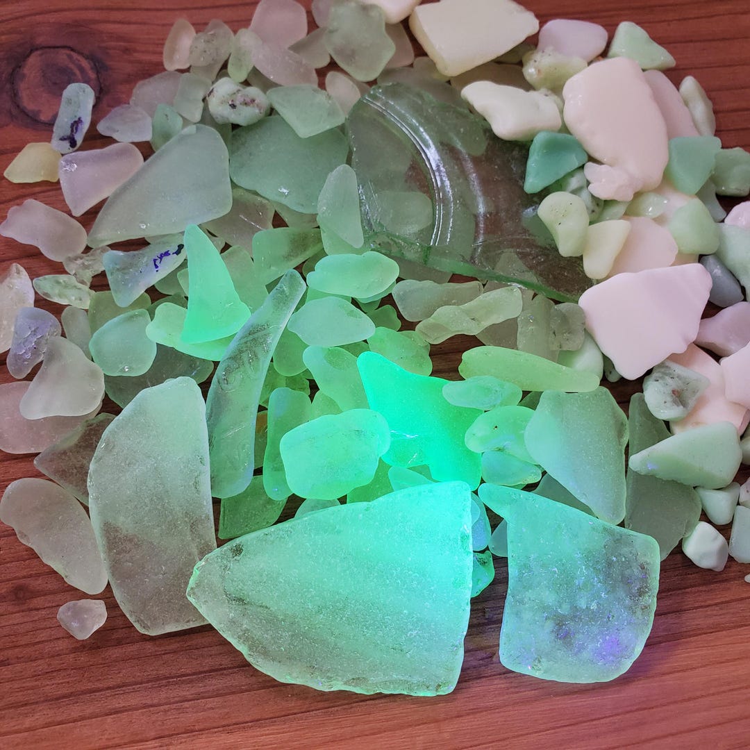 Uranium Sea Glass UV Glass Bulk Craft Grade - Etsy