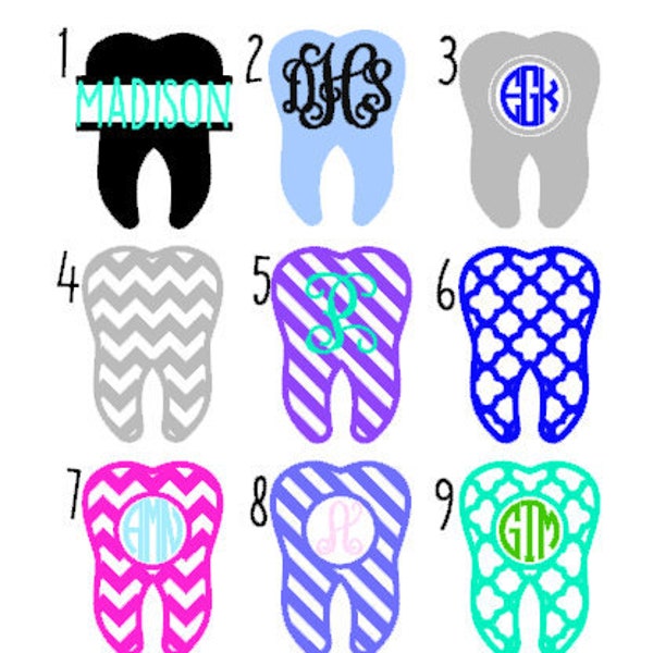 Tooth Decal - Etsy