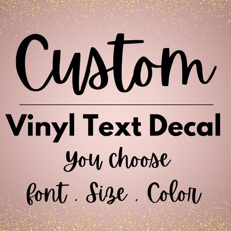 Custom Decals Personalized Decal Name Decal Custom Vinyl Sticker Car ...