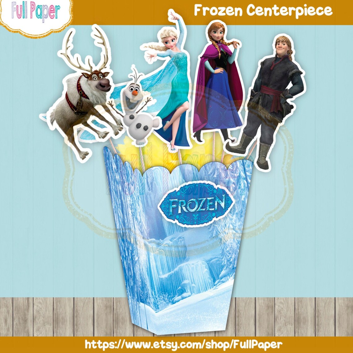 Frozen Centerpiece-frozen Party Decor-frozen Party Supplies-frozen ...