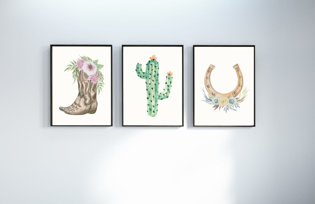 Western PRINTABLES, Watercolor PRINTABLES, Digital Downloads ...