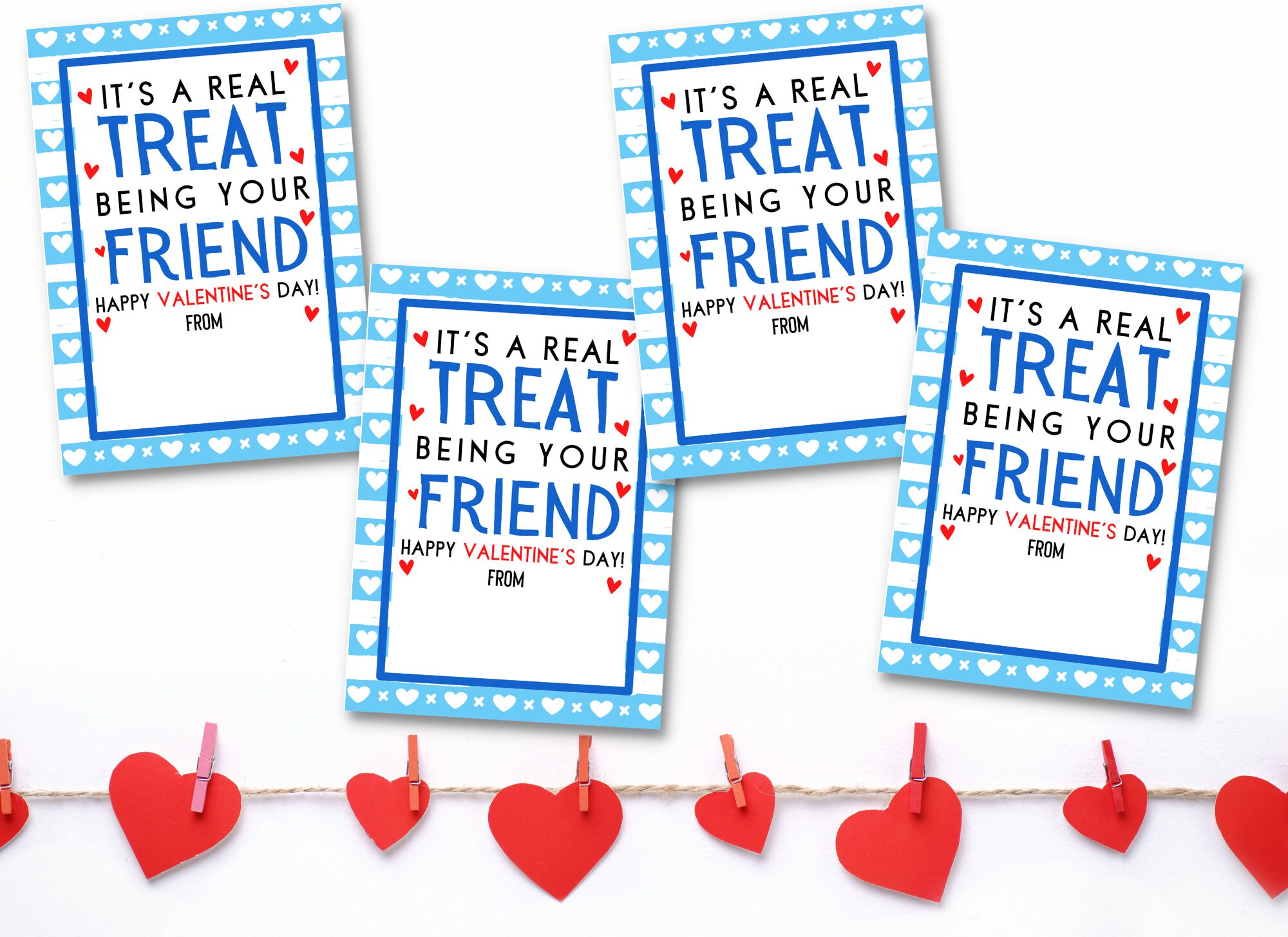 It's a TREAT to Be Your Friend, Valentine Treat Tags,valentine ...