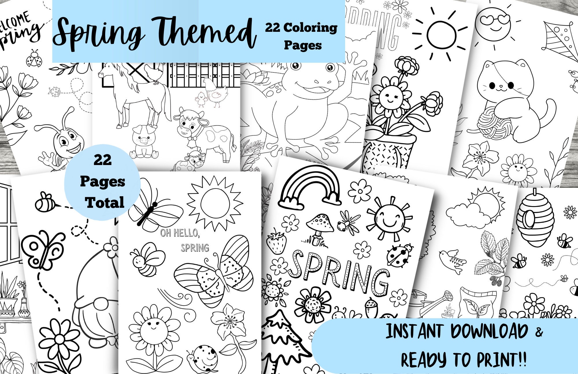 Spring Coloring Pages, Coloring Pages, Printable Coloring Pages for ...