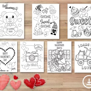 Valentine's Day Coloring Pages, Valentine's Day Game Pages, Kids ...