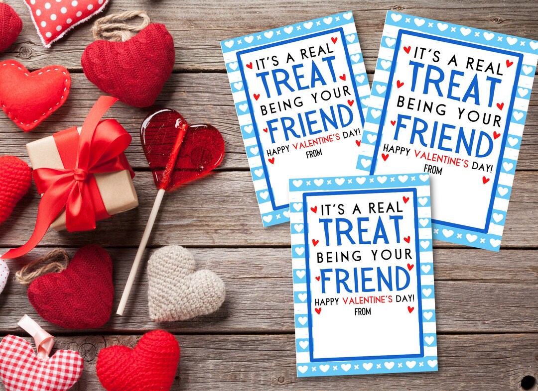 It's a TREAT to Be Your Friend, Valentine Treat Tags,valentine ...