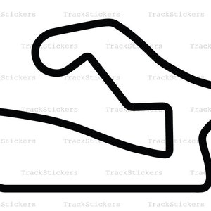 Custom Race Track Outline Vinyl Decal - 800+ Courses Available - Window ...