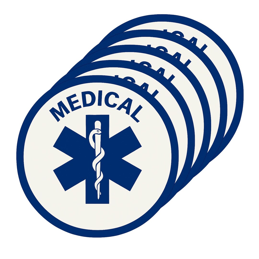 EMT Medical Sticker – 5, 20, 100 Pack – 2" Hard Hat Decals for ...