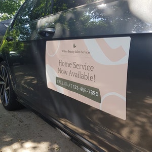 Custom Car Magnets and Decals 2 Pack Upload Your Image Promote Your ...