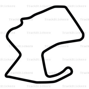 Custom Race Track Outline Vinyl Decal - 800+ Courses Available - Window ...