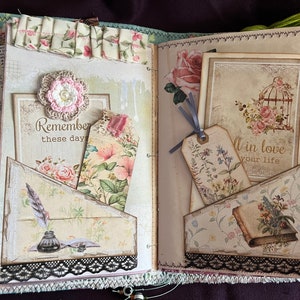 Handmade Journal - A Victorian Story - Etsy