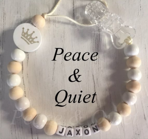 Beautiful Handmade Personalised Dummy Clip Wooden Dummy - Etsy