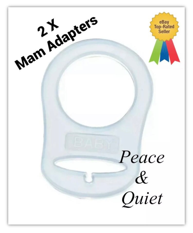 Pack of X 2 Silicone Mam Adapter, for Mam Dummies, Attach Any of Our ...