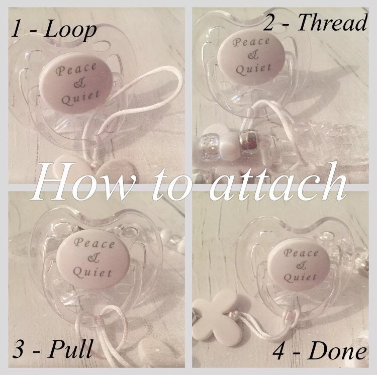 Beautiful Handmade Personalised Dummy Clip Wooden Dummy - Etsy