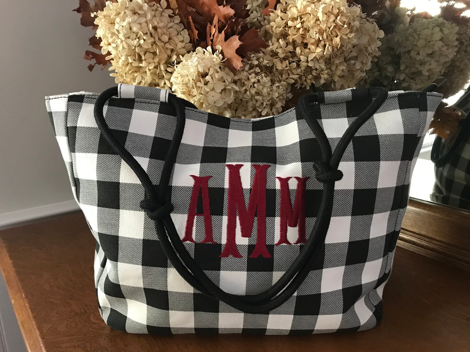 Black and White Farmhouse Buffalo Check Purse Buffalo Check | Etsy