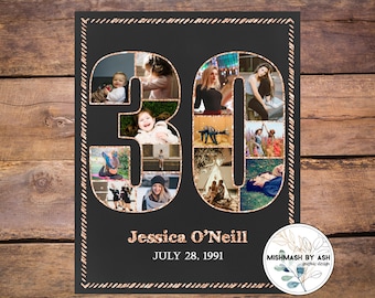 Hello Thirty Sign 30th Birthday Poster Hello Thirty Poster - Etsy