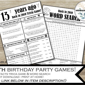 2010 13th Birthday Decor Happy 13th Birthday for Him 13th - Etsy Canada