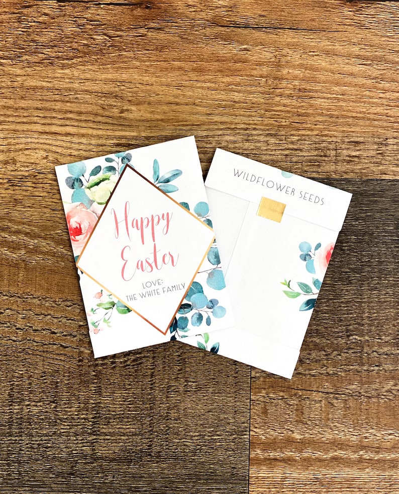 Easter Gift Easter Seed Packets Custom Easter Gift Easter - Etsy