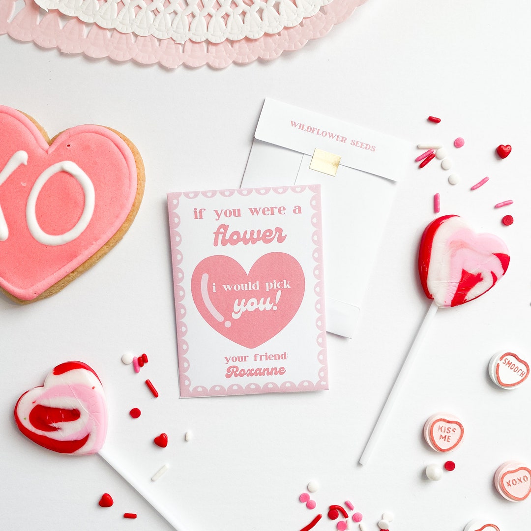 Valentines Day Seed Packets, Personalized Class Valentine Gifts ...