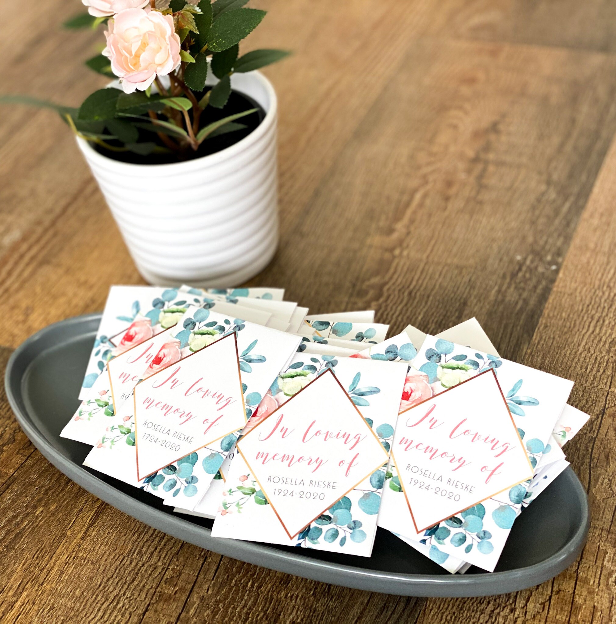 In Loving Memory Seed Packets Memorial Seed Packets Memorial - Etsy Canada