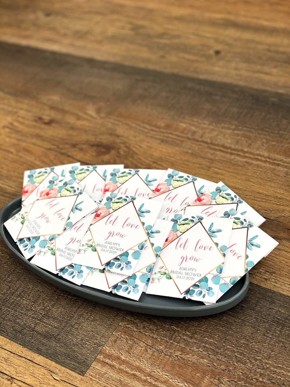 Bridal Shower Favors Bridal Shower Seed Packets Virtual - Etsy