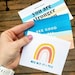 Encouraging, Motivational Postcard Set (rainbow, Colorful, Notecard ...