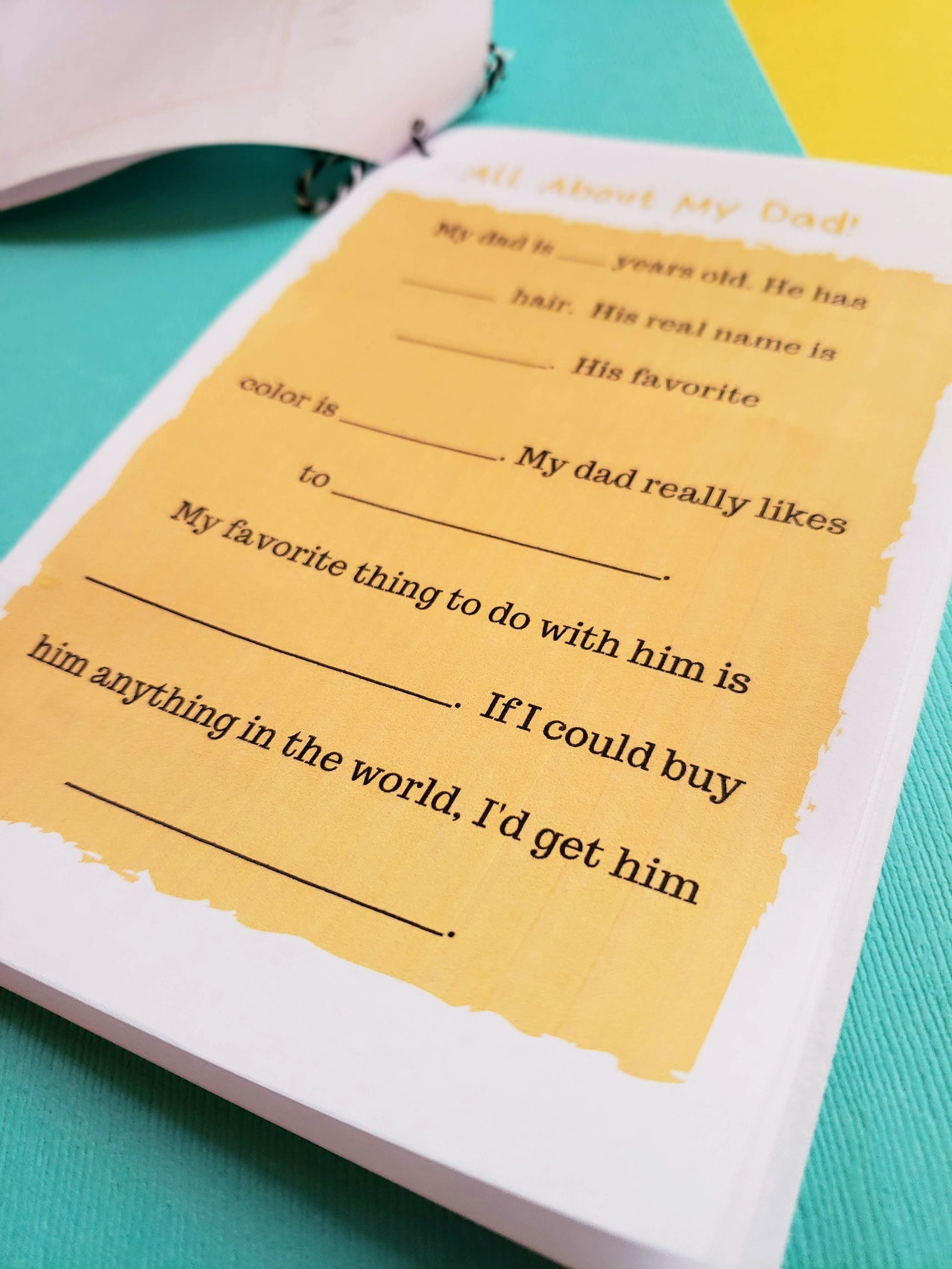 Best Dad Ever Card Booklet: Father's Day or Birthday printables for ...