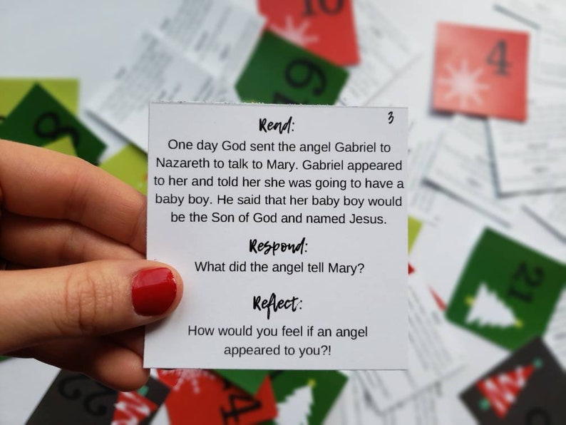 Countdown to Christ: Advent Calendar With Scripture - Etsy