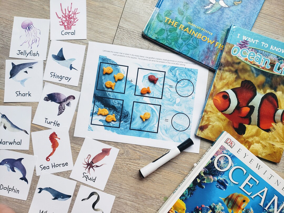 Ocean Unit Learning Bundle (preschool, Early Elementary, Homeschooling ...